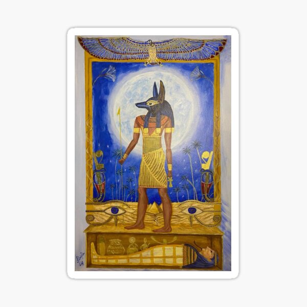 "Anubis" Sticker for Sale by Almisfita | Redbubble