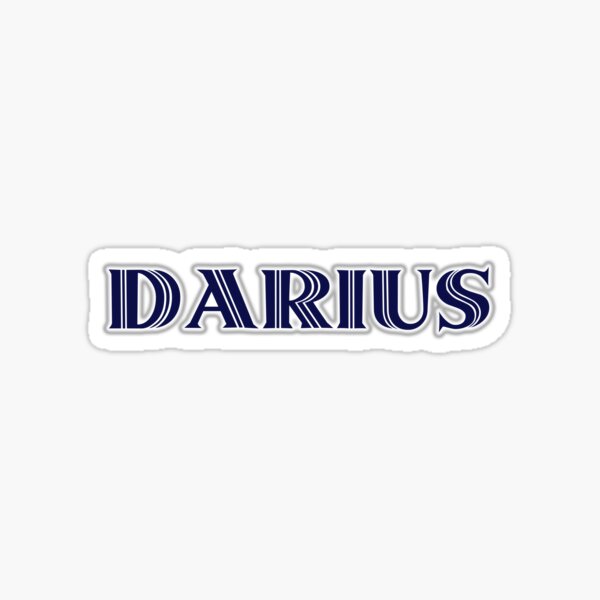"DARIUS - Nametag for DARIUS Roman Style in Blue" Sticker for Sale by ...
