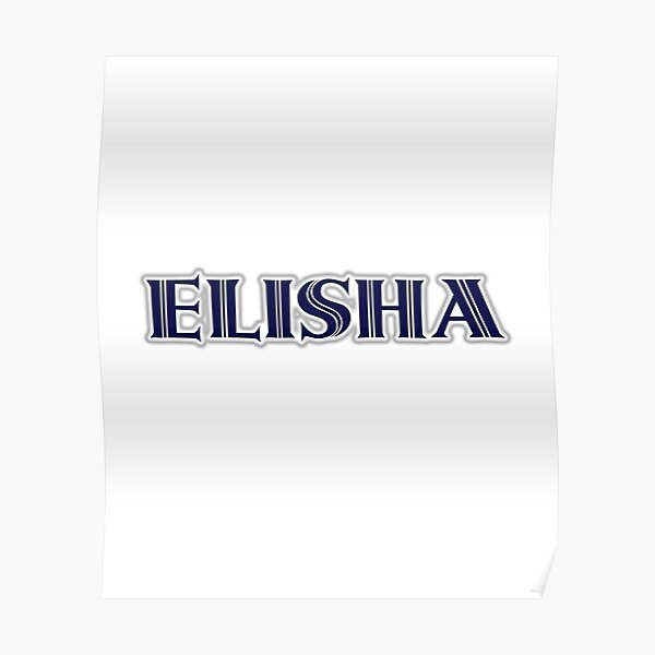 Póster «ELISHA - Placa de identificación para ELISHA estilo romano en ...