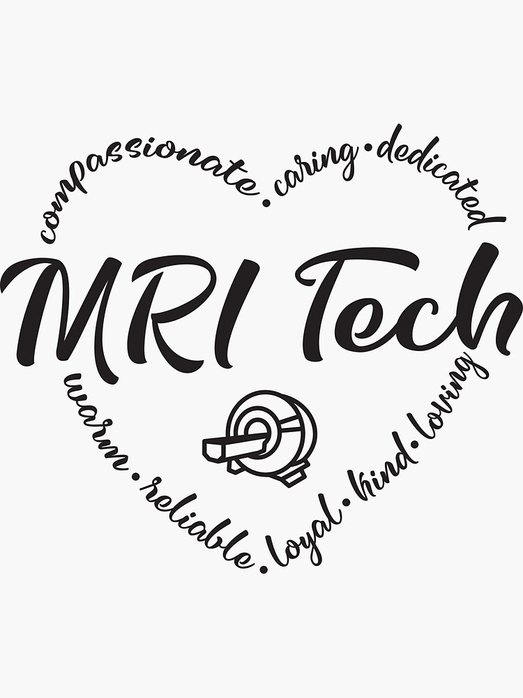 "MRI tech, mri technologist, ct scan" Sticker for Sale by brackerdesign ...