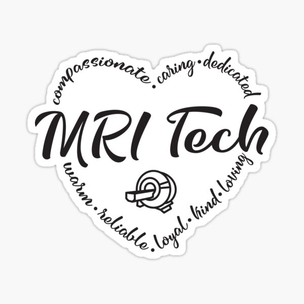 "MRI tech, mri technologist, ct scan" Sticker for Sale by brackerdesign ...