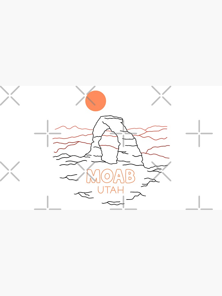 "Moab Utah Line Art" Cap for Sale by ethnicdrawing | Redbubble