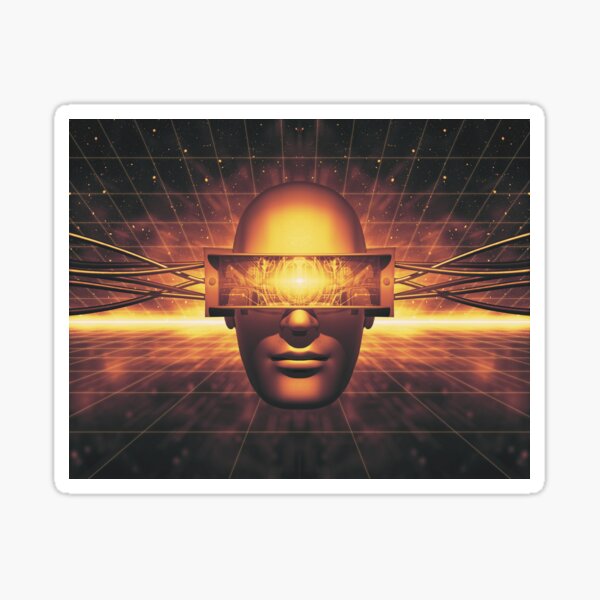 "AI Artificial Intelligence Virtual Reality" Sticker for Sale by ...