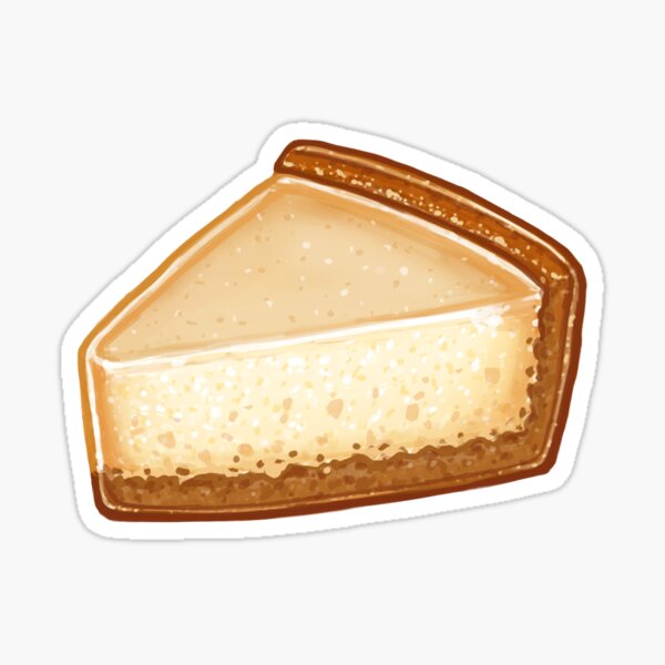 "Classic Cheesecake" Sticker for Sale by MidaDesigns | Redbubble