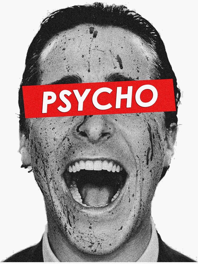 "American Psycho - Patrick Bateman " Sticker for Sale by VVdesigns ...