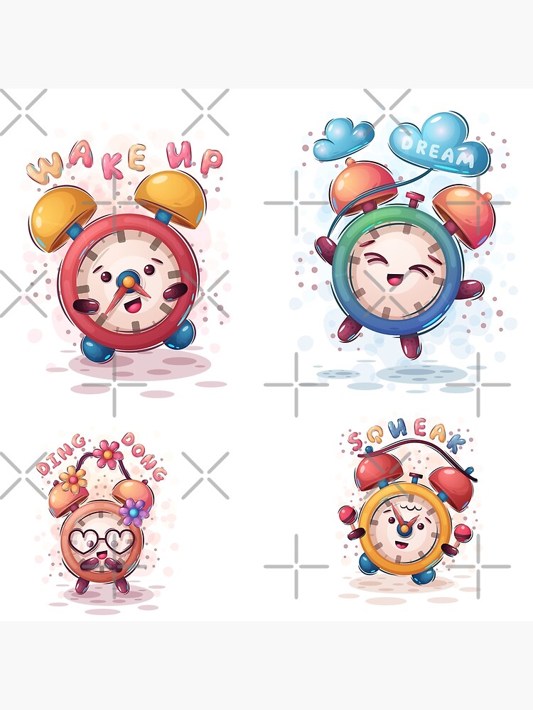 "Funny Cartoons Clocks. Fun design." Poster for Sale by epicmarketing ...