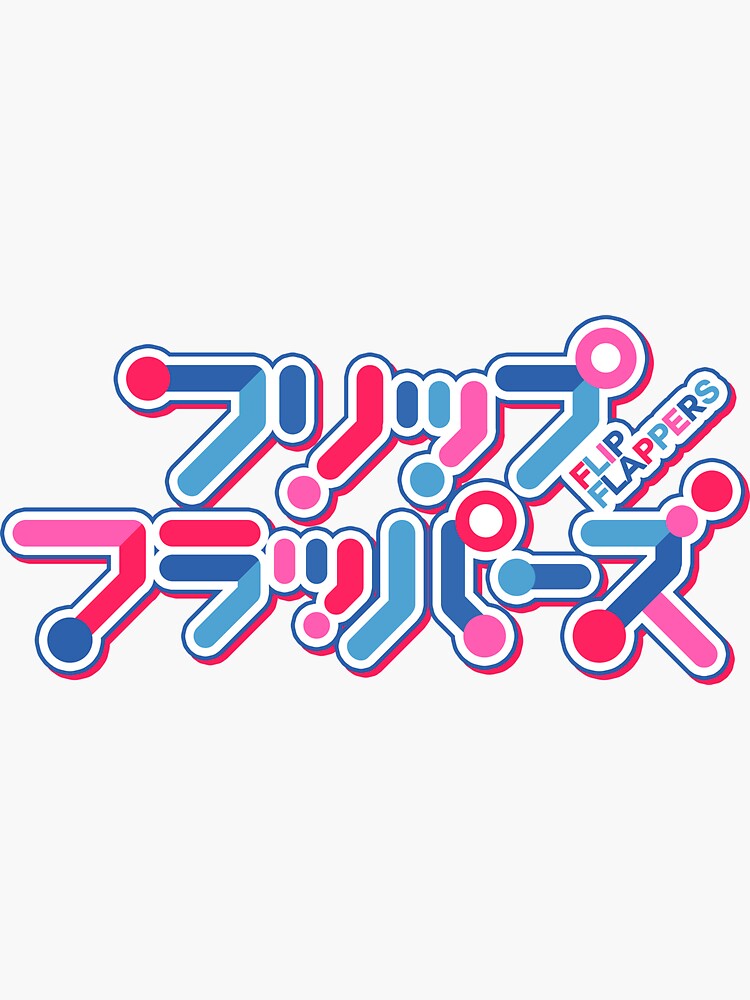 "Flip Flappers Logo" Sticker for Sale by xebstuff | Redbubble