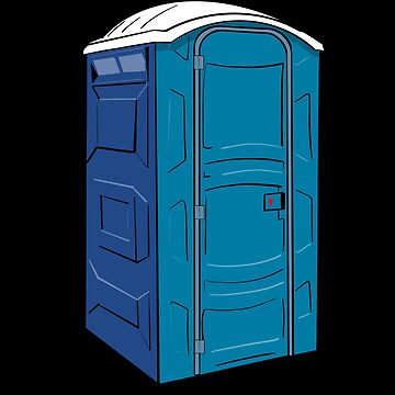 "Porta potty" Sticker for Sale by StrugglingIdeas | Redbubble