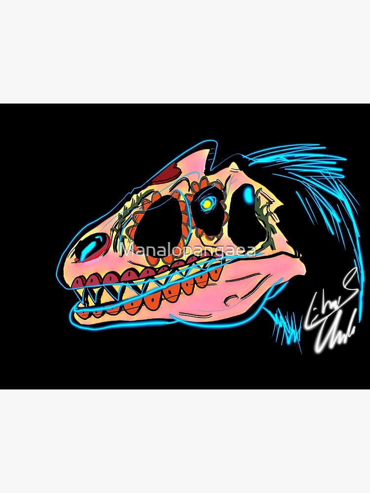 "Allosaurus skull 4" Poster for Sale by Manalopangaea | Redbubble