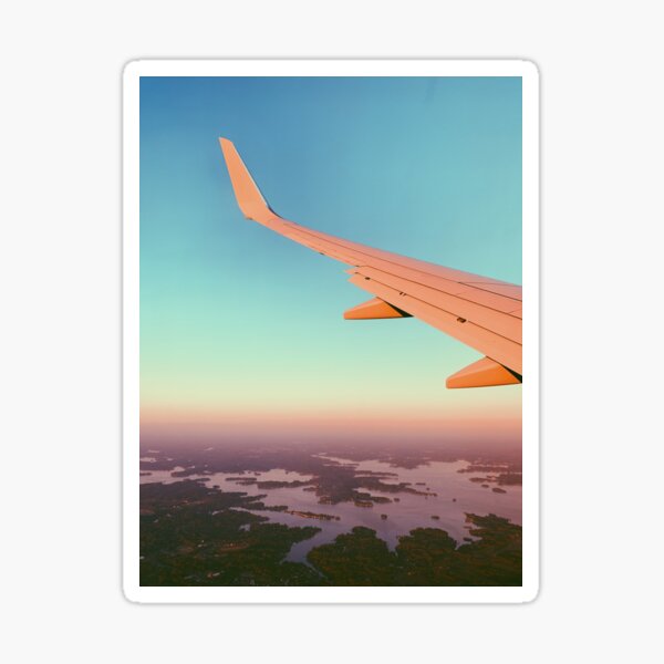 "Plane Window Sky" Sticker for Sale by Nemretsu | Redbubble