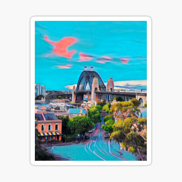 "Sydney" Sticker for Sale by Sofia-Draws | Redbubble