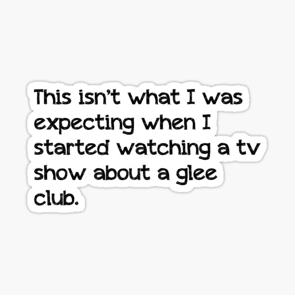 "Glee Club" Sticker for Sale by LaurenRueshane | Redbubble