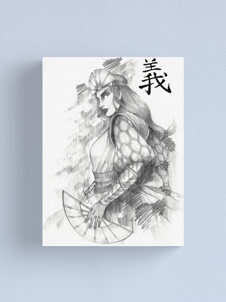 "Avatar Kyoshi-Print, Prints, Poster, Cards" Canvas Print for Sale by ...