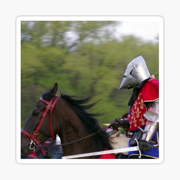 "The medieval knight, The medieval knight" Sticker by GAETAEDUARDO ...