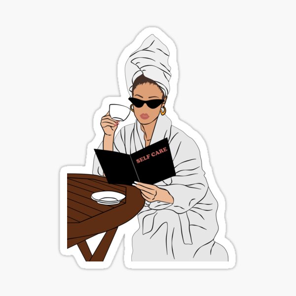 "Self care " Sticker for Sale by Moschiorini | Redbubble