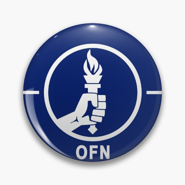 "TNO Organization of Free Nations " Pin for Sale by saschka01 | Redbubble
