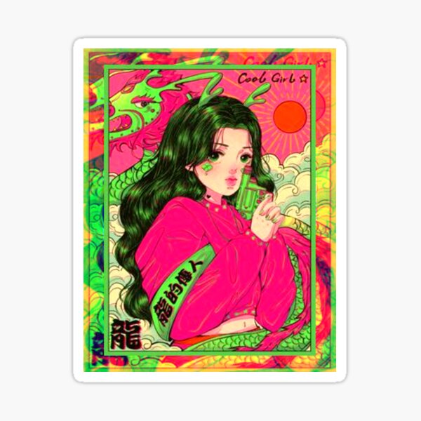 "Hyperpop:Top kawaii anime girls aesthetic designs so cute " Sticker ...