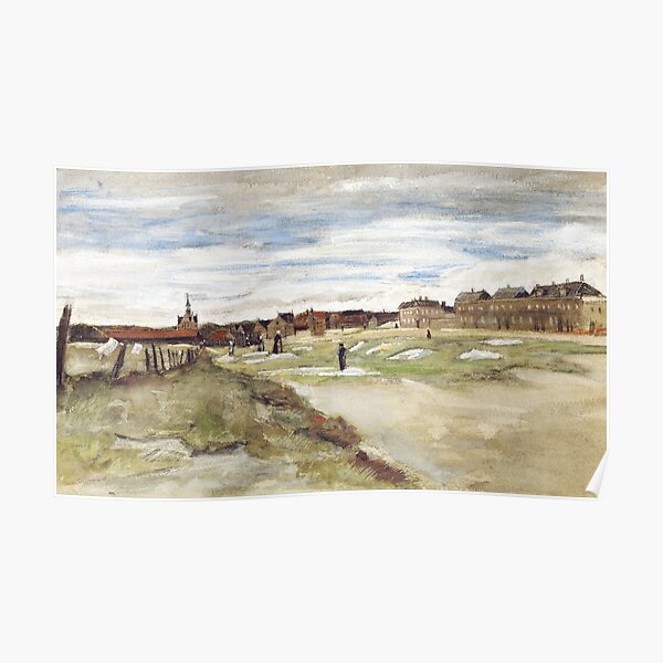 "Bleaching Ground at Scheveningen (1882) by Vincent Van Gogh" Poster ...