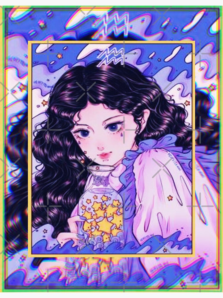 "Hyperpop:Top kawaii anime girls aesthetic designs so cute " Sticker ...