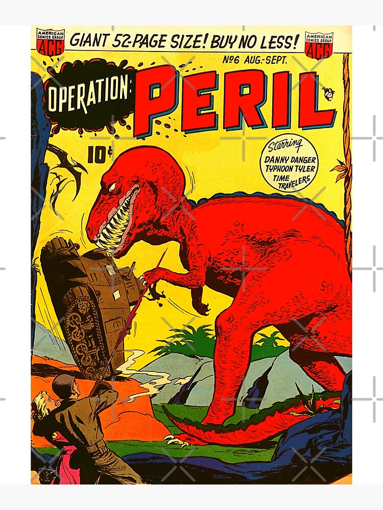 "Operation Peril - #6 - Vintage Retro Science Fiction Comic Book Cover ...