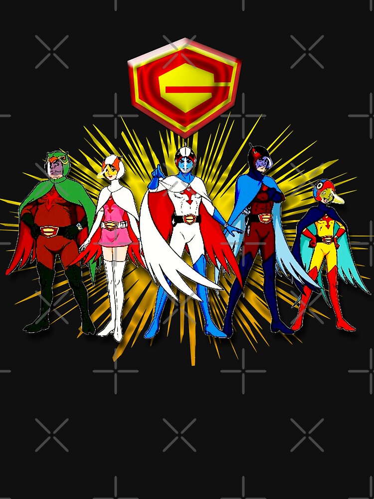 "The whole Battle Of The Planets Gatchaman Team " T-shirt for Sale by ...