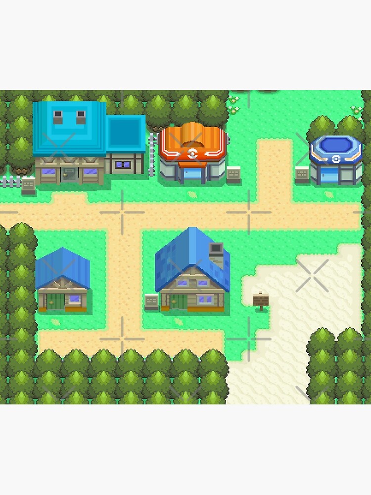 "Sandgem Town Map" Mouse Pad for Sale by Biochao | Redbubble