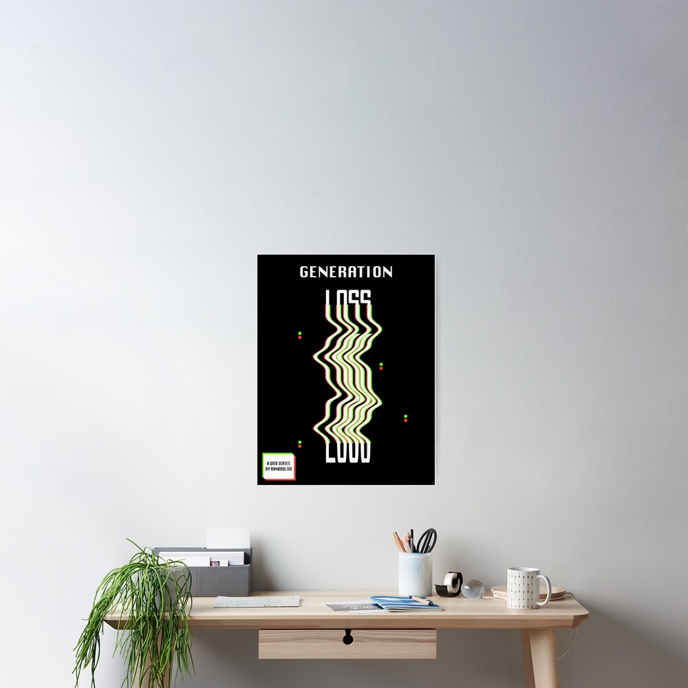"generation loss by ranboo poster" Poster for Sale by kay-shah | Redbubble