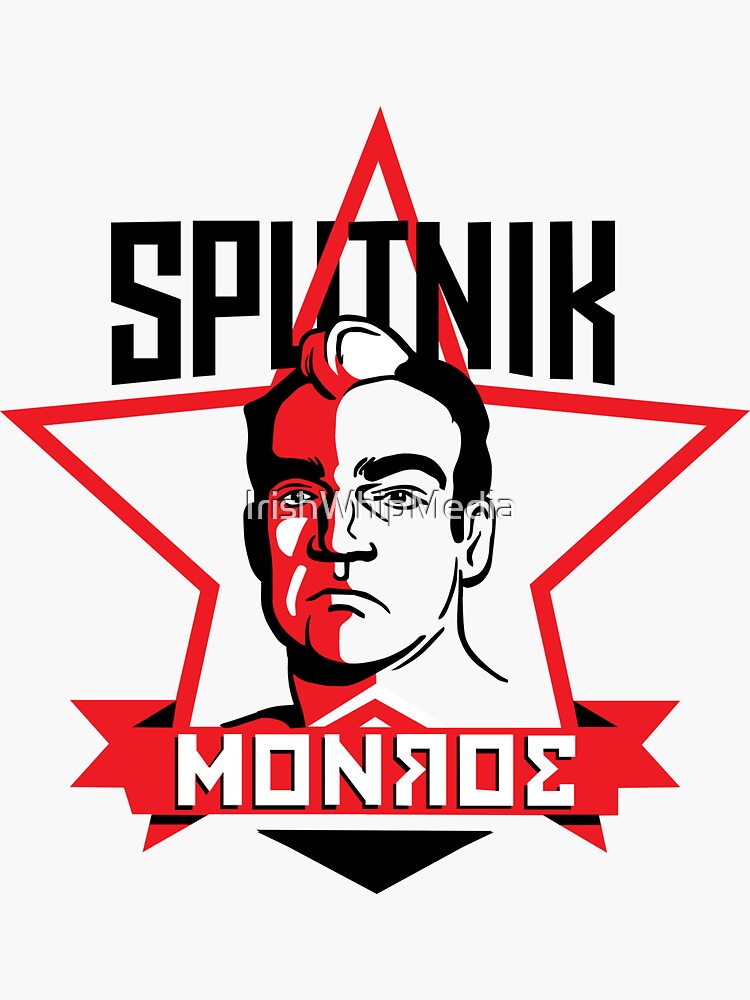 Sputnik Monroe Sticker For Sale By Irishwhipmedia Redbubble