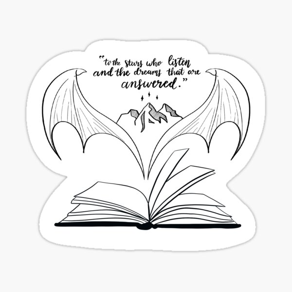 "Book Quotes: ACOTAR" Sticker for Sale by GremlinMaster | Redbubble