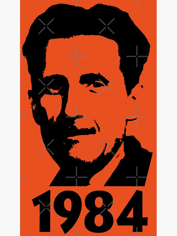 "George Orwell - 1984" Sticker by thedrumstick | Redbubble