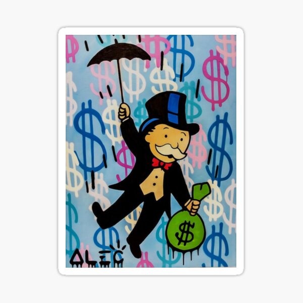 "Monopoly man" Sticker for Sale by XCAMMX | Redbubble
