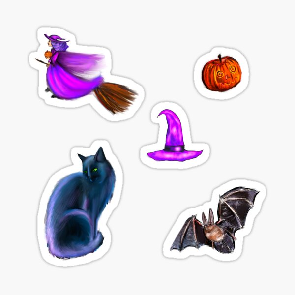 "Halloween art" Sticker for Sale by Lubellebubble20 | Redbubble