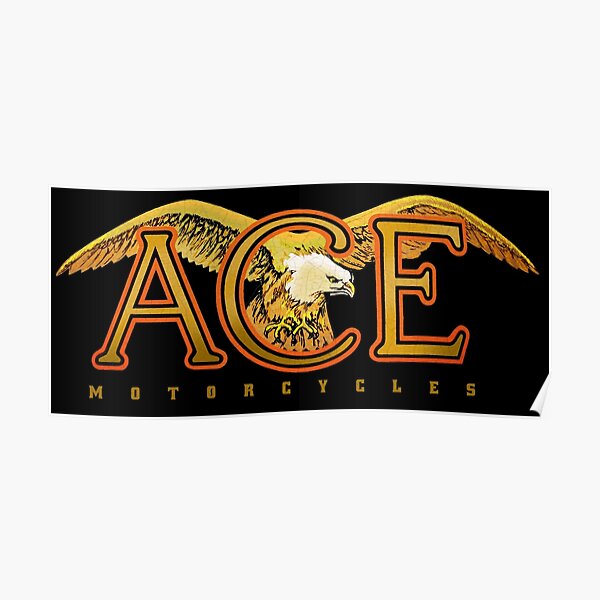 "Ace Motorcycles USA" Poster for Sale by Centuryvault | Redbubble