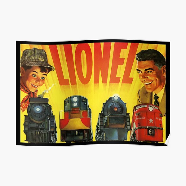 "Lionel Vintage Model Trains USA" Poster for Sale by Centuryvault ...