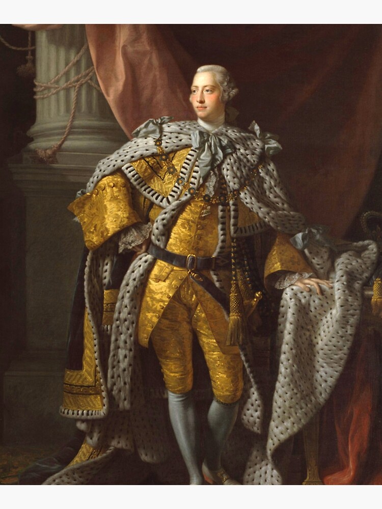"King George III In Coronation Robes Allan Ramsay 1900" Mounted Print ...