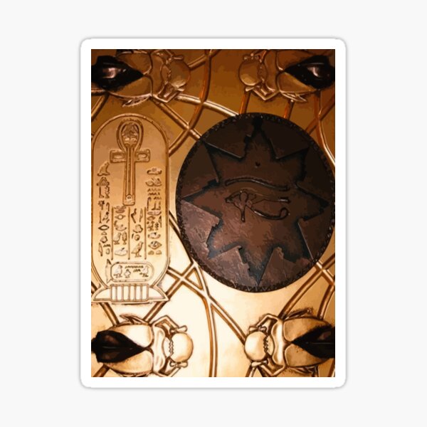 "The Book of Amun Ra, The Golden Book," Sticker for Sale by solon2020 ...
