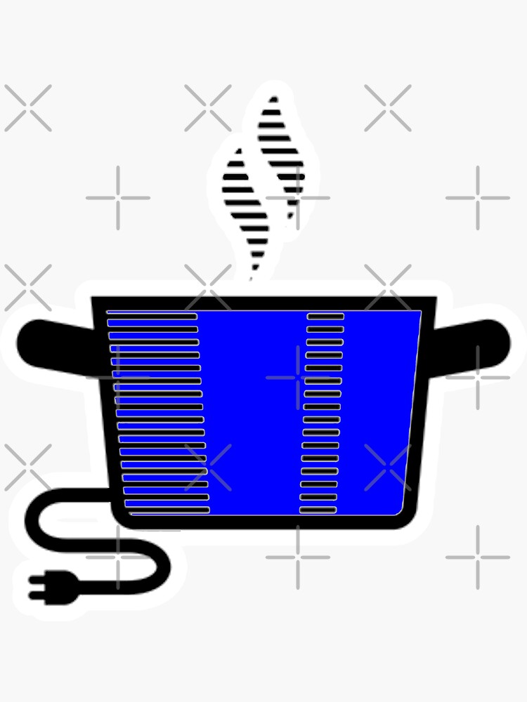 "Open Blue Instant pot rice Cool Electric Cooker" Sticker for Sale by ...