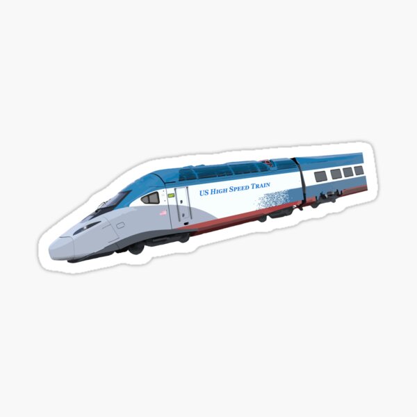 "US High Speed Train" Sticker for Sale by PetrusijanA | Redbubble