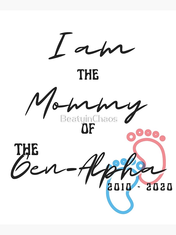 "Gen-Alpha Generation Alpha" Poster for Sale by BeatyinChaos | Redbubble