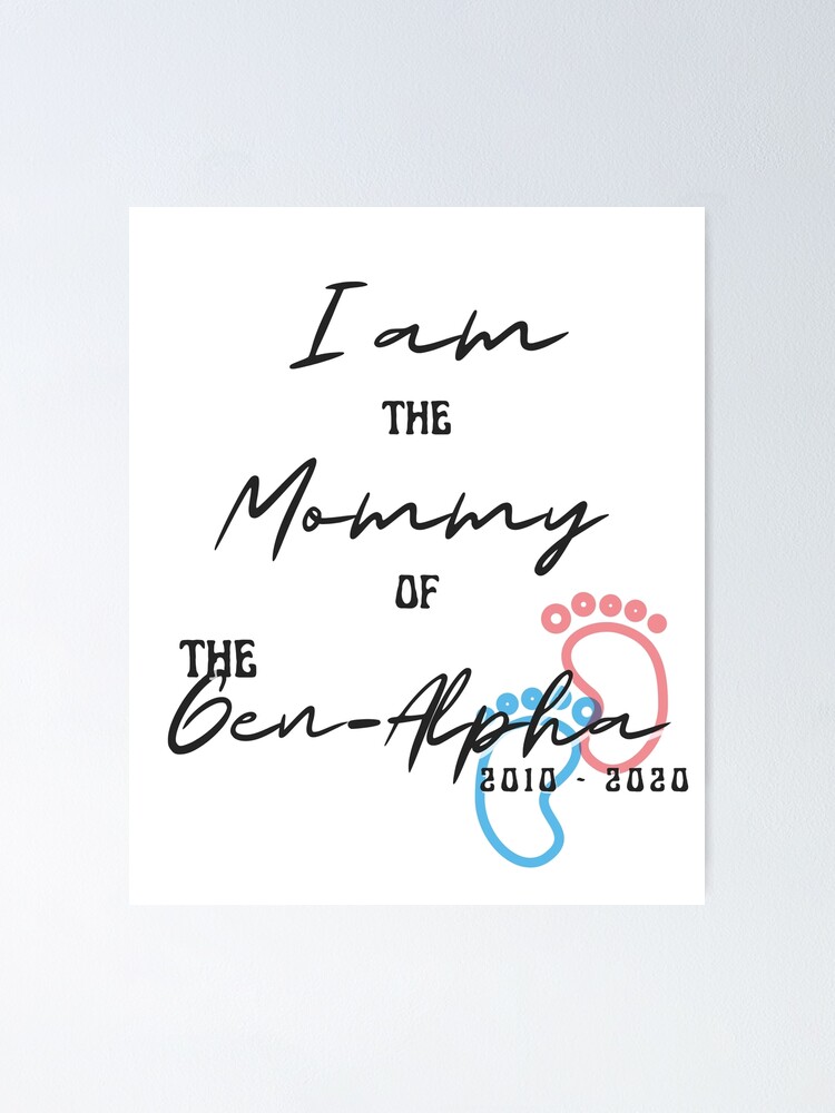 "Gen-Alpha Generation Alpha" Poster for Sale by BeatyinChaos | Redbubble