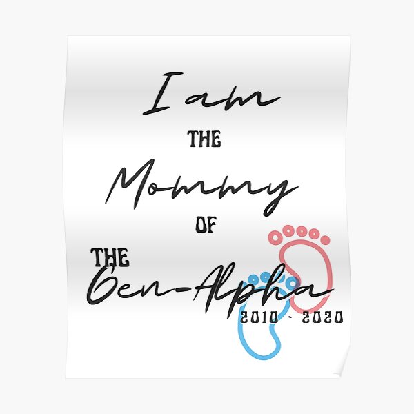 "Gen-Alpha Generation Alpha" Poster for Sale by BeatyinChaos | Redbubble