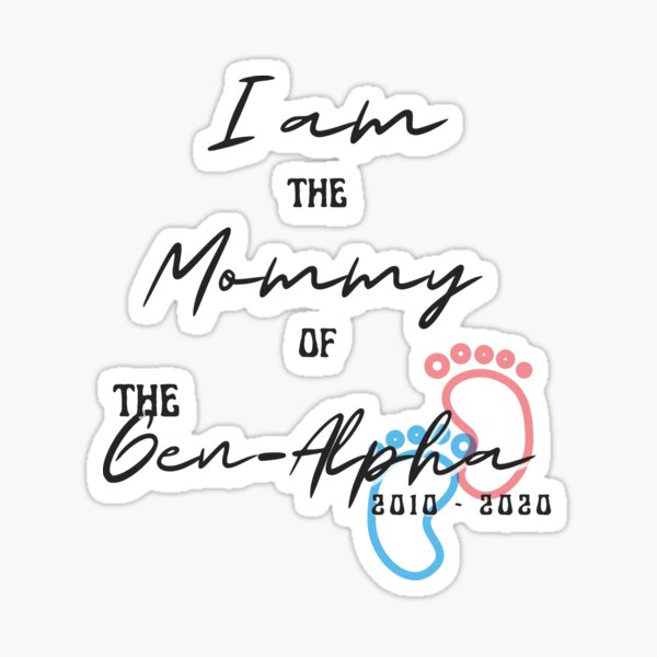 "Gen-Alpha Generation Alpha" Sticker for Sale by BeatyinChaos | Redbubble
