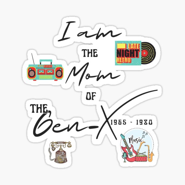 "Gen-X Generation X" Sticker by BeatyinChaos | Redbubble
