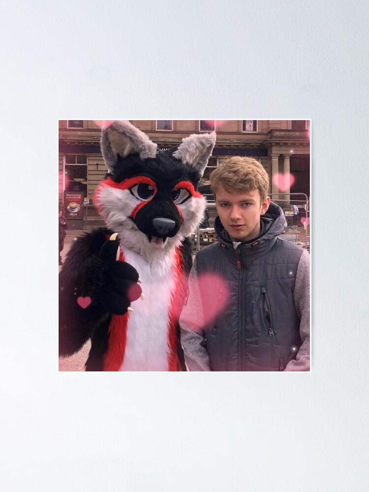 "Tommyinnit with a furry" Poster by larvalrin | Redbubble