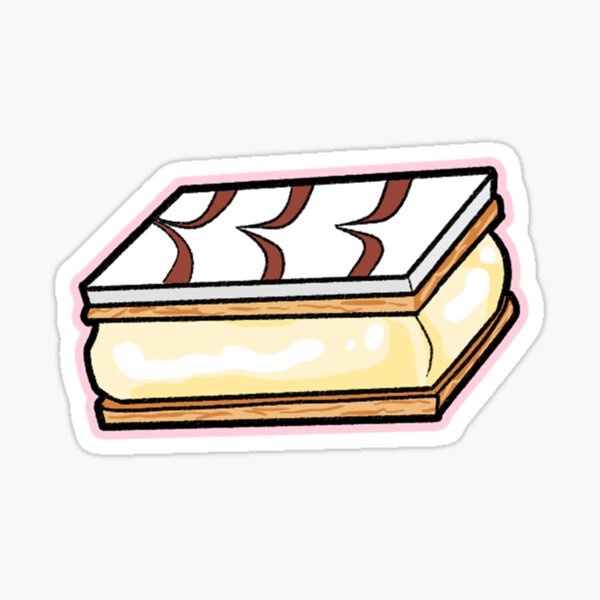"vanilla slice" Sticker by vampire-chicken | Redbubble