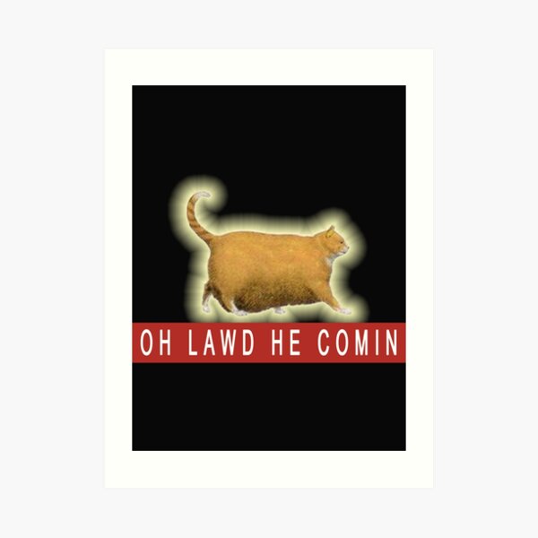 "Chonk Cat Meme" Art Print for Sale by ccapozziroten | Redbubble