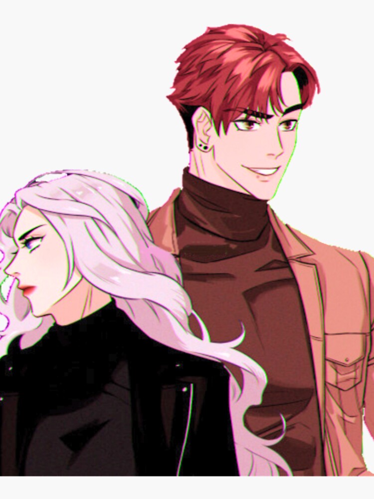 Pegatina «White Blood Hayan Park X Euntae» de oyfullyEmbroide | Redbubble