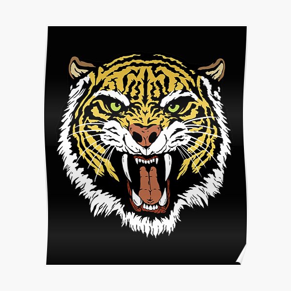 "Vintage Heihachi Tiger" Poster for Sale by PartySparkles | Redbubble