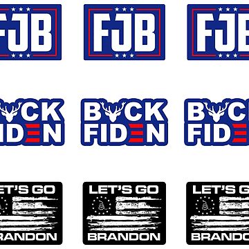 "lets go brandon pack" Sticker for Sale by FanaticTee | Redbubble