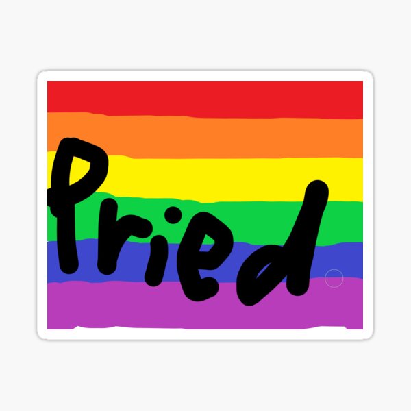 "Pried Flag" Sticker by WinnieWillis | Redbubble